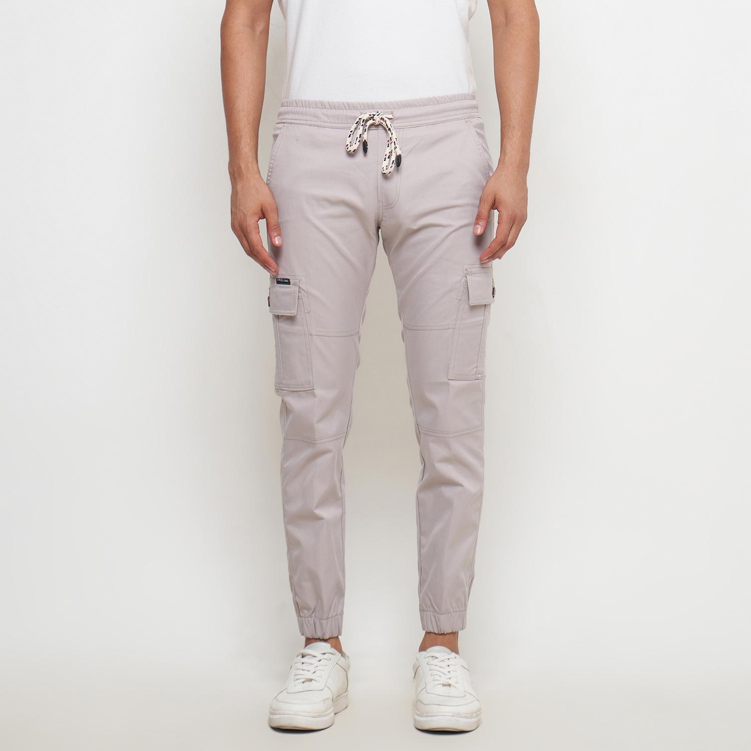 Jual Jogger Cargo Pants Cream - Emoline